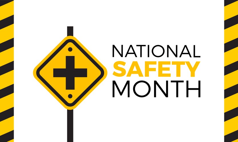 National safety month emergency awareness Vector Image