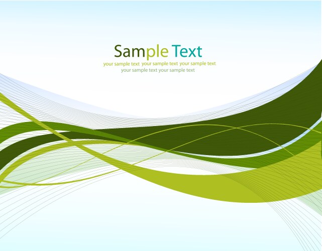 Abstract background with green leaves for design Vector Image