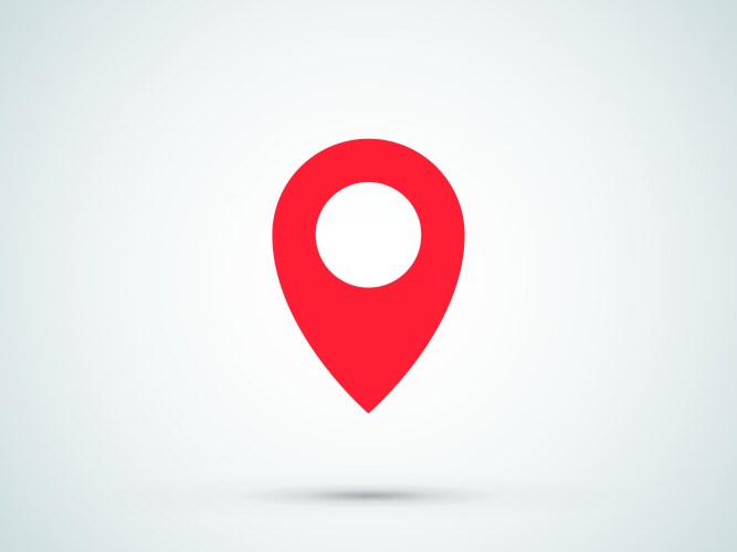 Arrow direction gps tracking concept design Vector Image