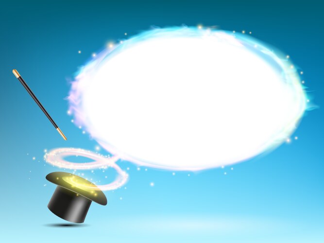 Realistic magic hats Royalty Free Vector Image