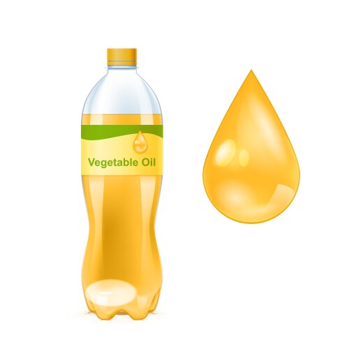 Realistic vegetable oils set Royalty Free Vector Image