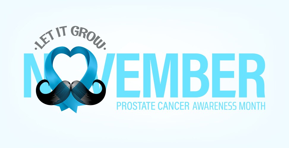 World prostate cancer awareness month banner Vector Image