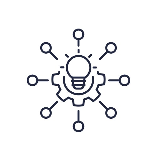 Steel channel line outline icon Royalty Free Vector Image