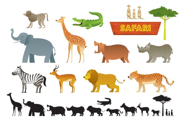 African animals Vector Images & Graphics for Commercial Use | VectorStock