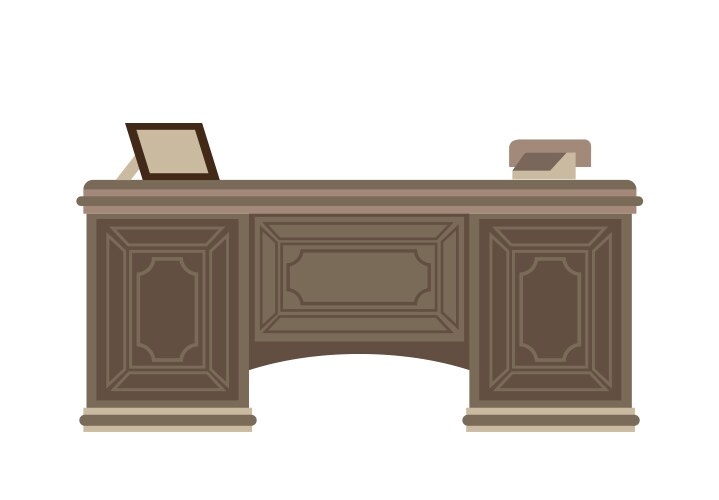 Desk Royalty Free Vector Image - VectorStock