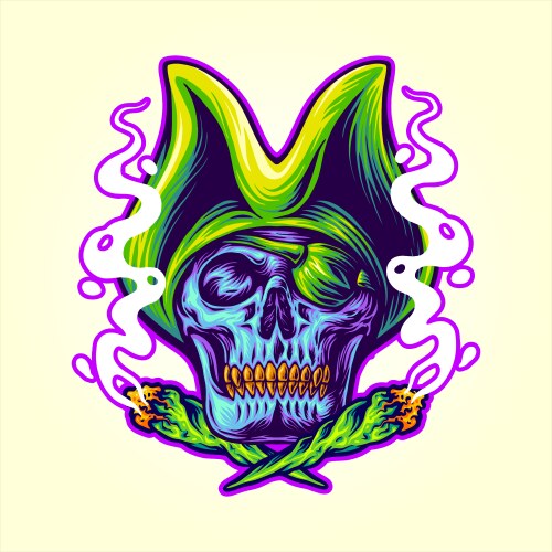 Skull Weed Vector Images (over 600)