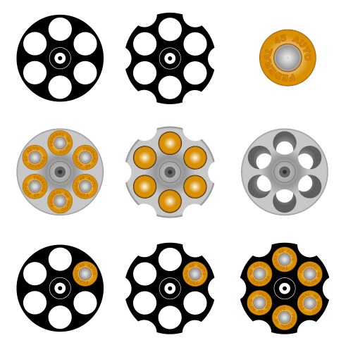 Revolver Cylinders Vector Images (over 720)