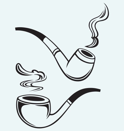 Smoking pipe Royalty Free Vector Image - VectorStock