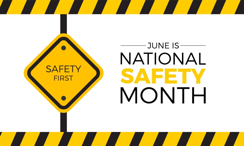 National safety month emergency awareness Vector Image