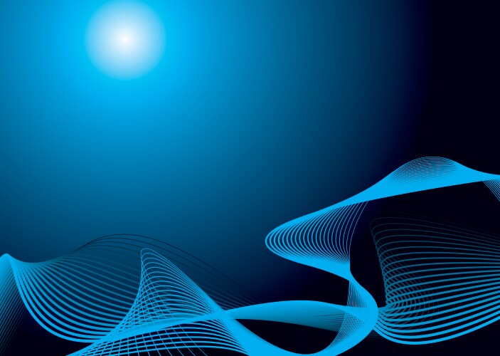 Abstract blue technology digital dynamic circle Vector Image