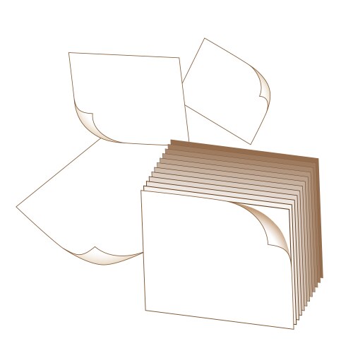 Block of paper for notes Royalty Free Vector Image
