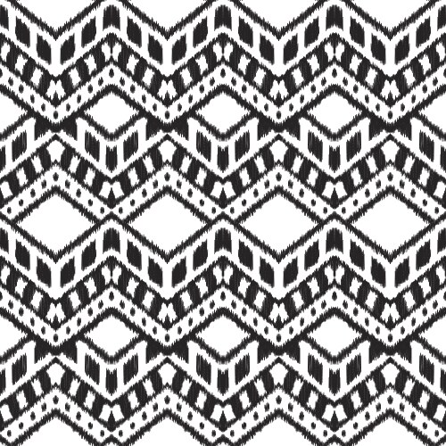 Tribal ethnic monochrome seamless pattern Vector Image