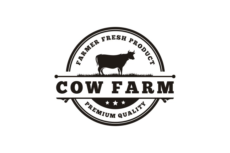 King farm logo Royalty Free Vector Image - VectorStock