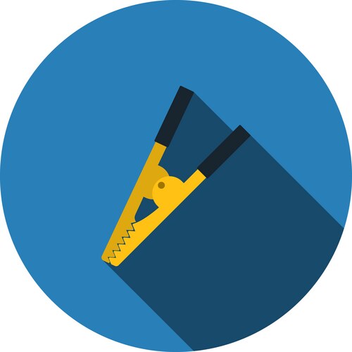 Crocodile clip icon Royalty Free Vector Image - VectorStock