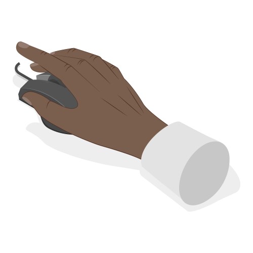 Trendy hand gesture icon isometric style Vector Image