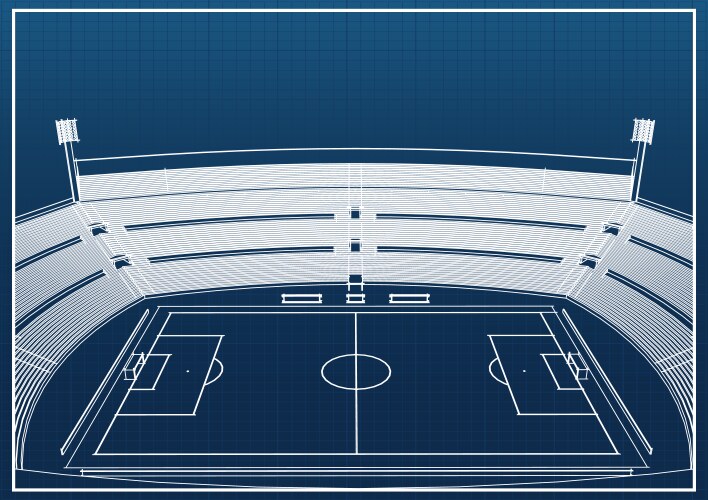 Crowd in stadium grandstand to cheering sport Vector Image