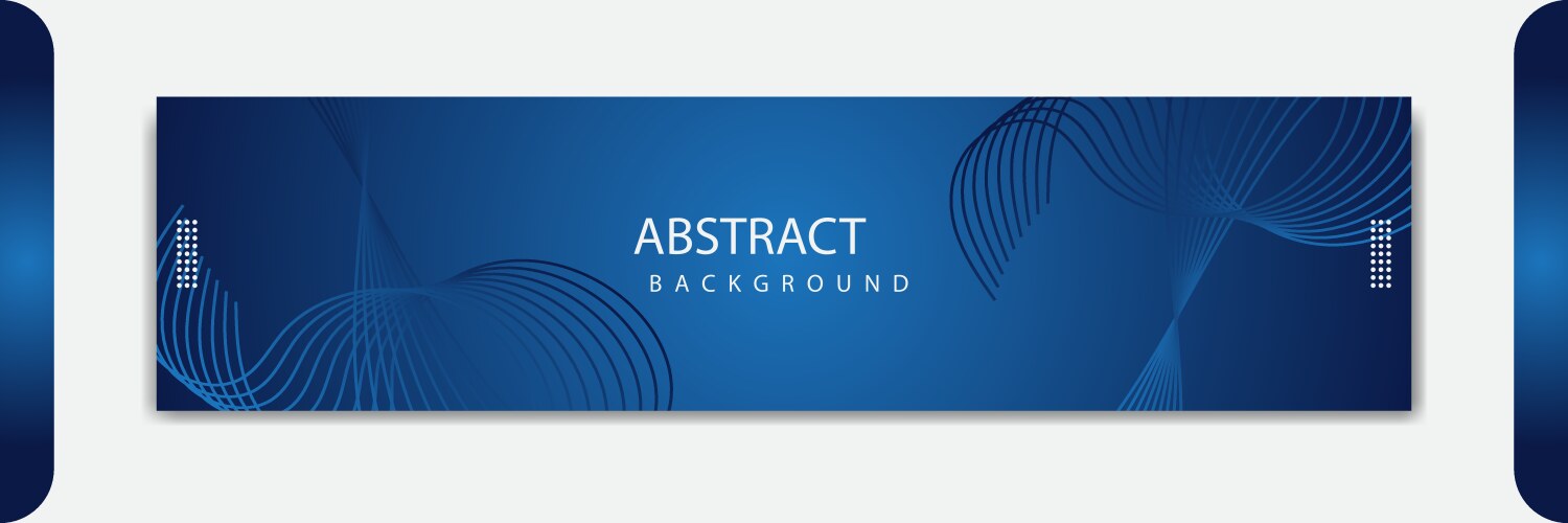 Geometric inspired banner design for linkedin Vector Image