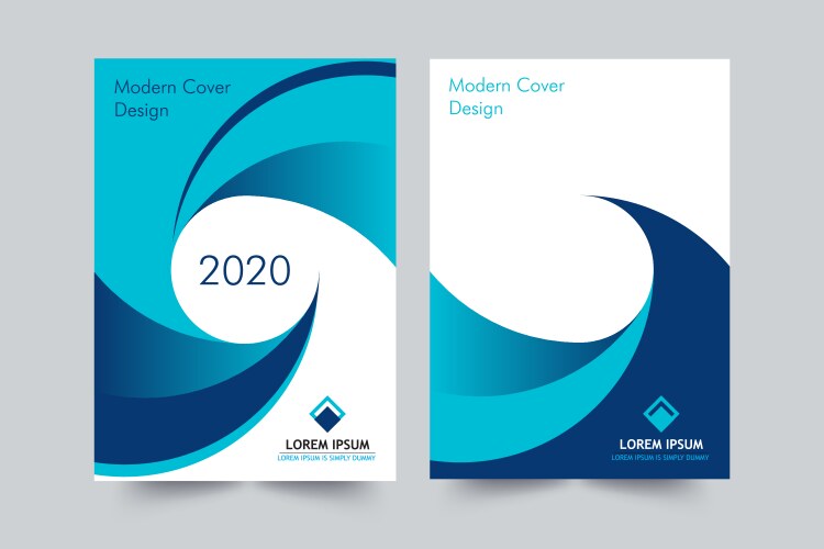 Cover page design template modern brochure layout Vector Image