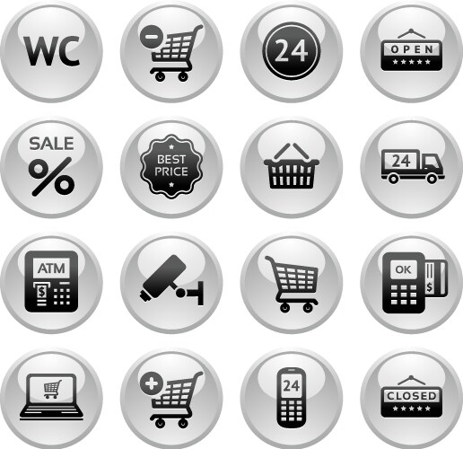 Prohibited set symbols Royalty Free Vector Image