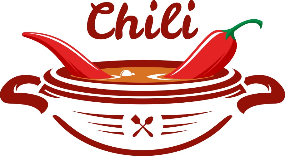 Red chili with flame logo emblem pepper Royalty Free Vector