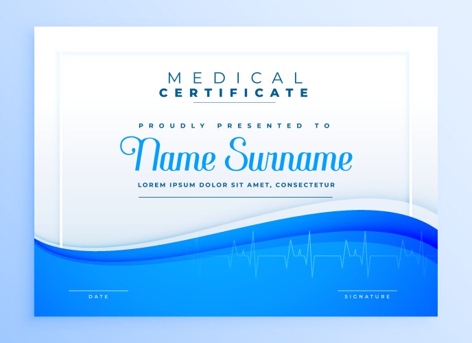 Certificate Template Medical Vector Images (over 1,300)