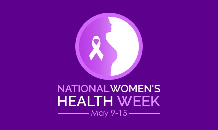 National Womens Health Week Awareness Royalty Free Vector