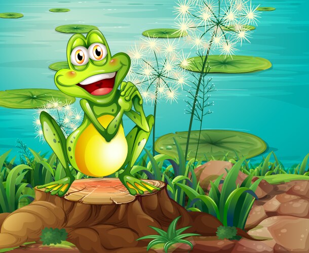 Cartoon Pond Frog Vector Images (over 2,100)