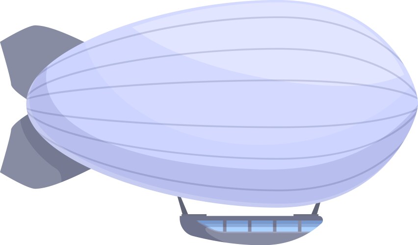 Large red and white zeppelin airship flying Vector Image