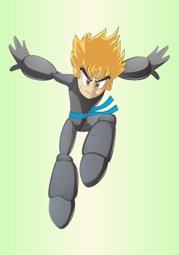 Simple cartoon of a ninja 1 Royalty Free Vector Image