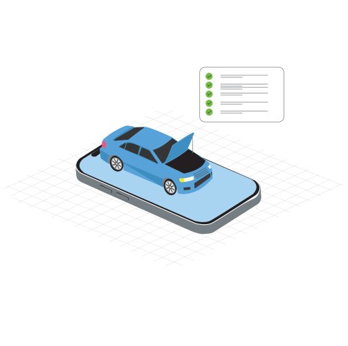 Car Breakdown Concept Car Breakdown Royalty Free Vector