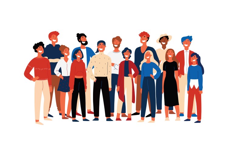 Cartoon group of people Vector Images & Graphics for Commercial Use ...