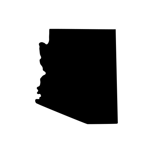 Arizona state in the united states map Royalty Free Vector