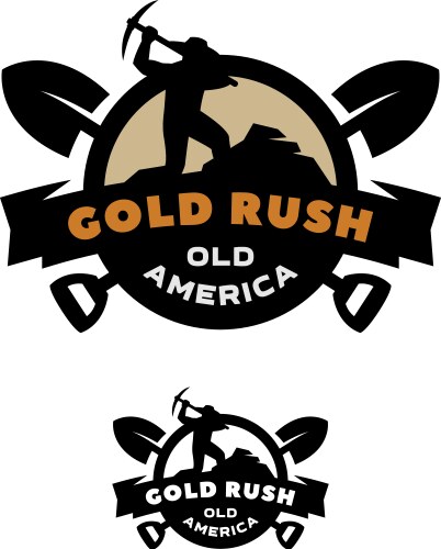 Cartoon gold prospector Royalty Free Vector Image