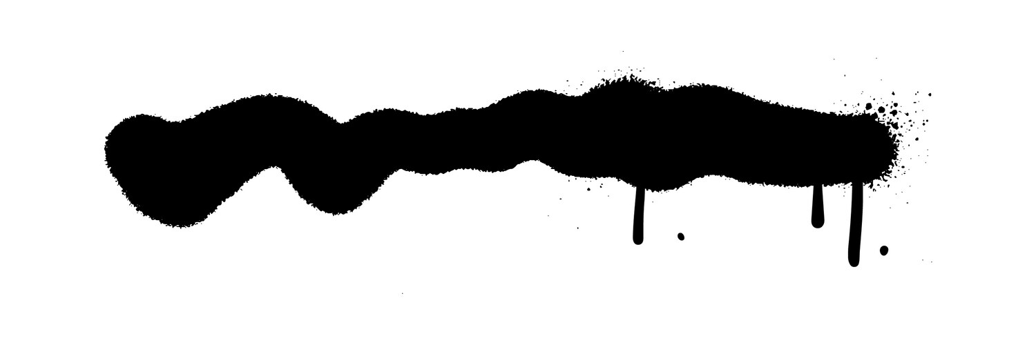 Hand drawn spray-paint graffiti line squiggle Vector Image