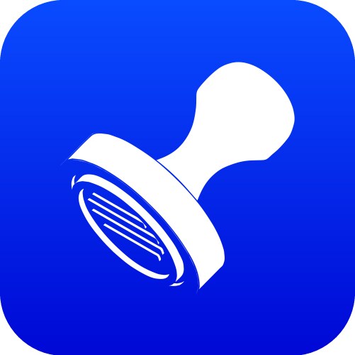 Postal stamp icon simple style Royalty Free Vector Image