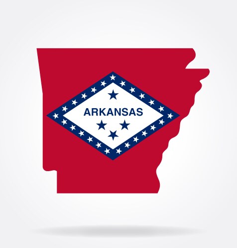 Vintage arkansas badge retro style us state patch Vector Image