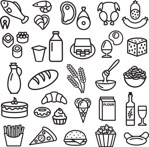 Food Outline Vector Images (over 630,000)