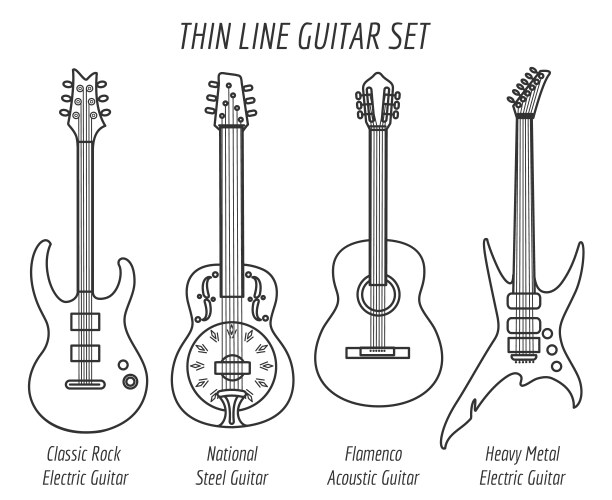 Guitar Outline Vector Images (over 15,000)