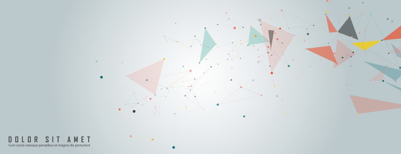 Global network connection banner design template Vector Image