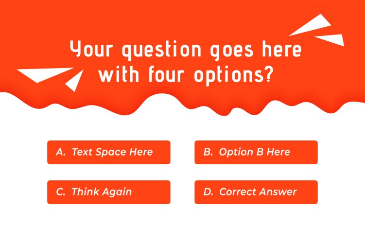 Multiple Choice Questions Vector Images (over 500)