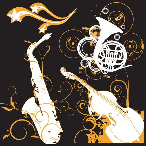 Jazz music band Royalty Free Vector Image - VectorStock