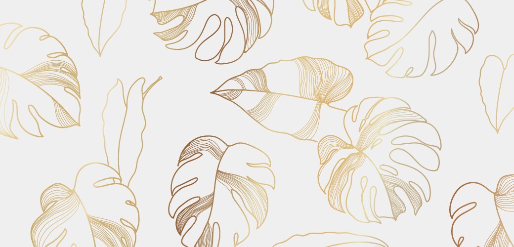 Gold Monstera Leaf Vector Images (over 1,600)