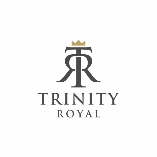 Elegant royal crown luxury logo design Royalty Free Vector