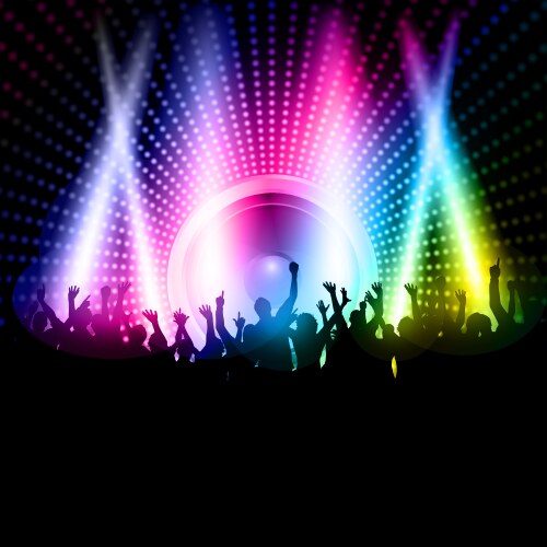 Party background with mirror ball Royalty Free Vector Image
