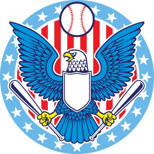 Baseball bird mascot Royalty Free Vector Image