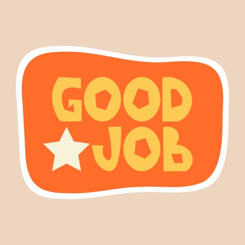Good Job Stickers Vector Images (over 1,400)