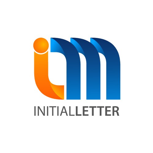 Im Letter Logo Vector Images (over 1,700)
