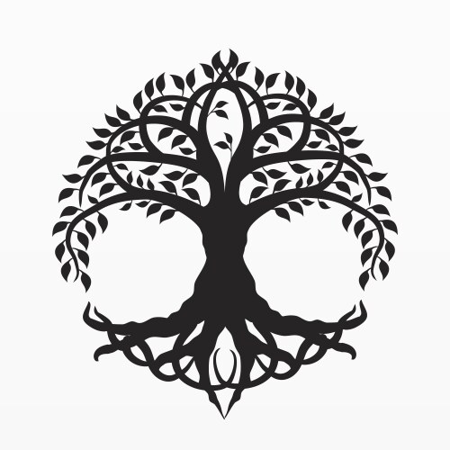 Celtic Oak Tree Design Celtic Tree Of Life Hand Painted Cast Paper