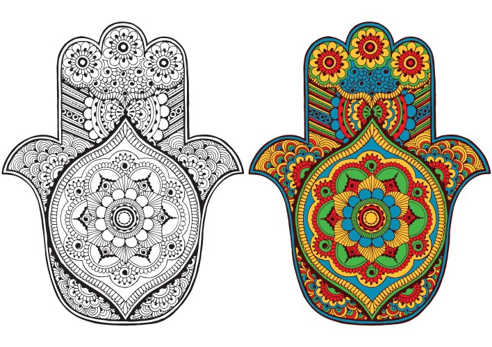 Hamsa hand Royalty Free Vector Image - VectorStock