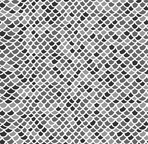 White dragon scales seamless background texture Vector Image